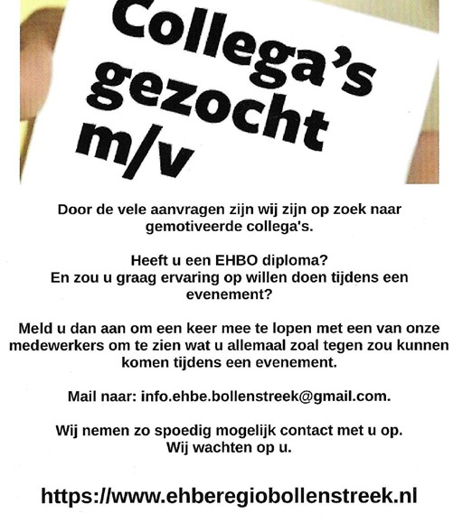 EHBE collega’s gezocht | Harddraverijvereniging Lisse & omstreken